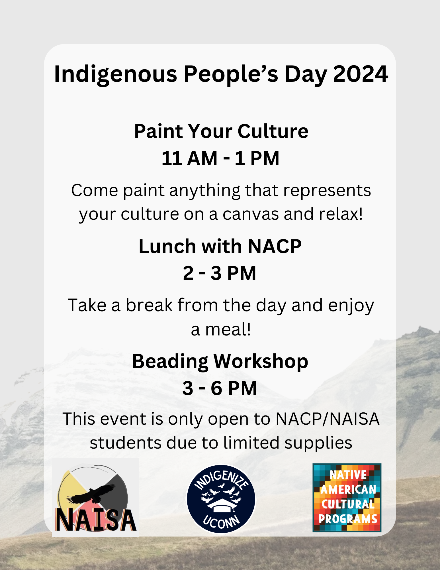 Indigenous Peoples' Week | Native American Cultural Programs ...